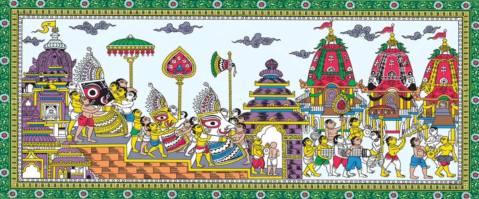 Sacred Wheels & Divine Grace: The Story Behind Jagannath Rath Painting ...